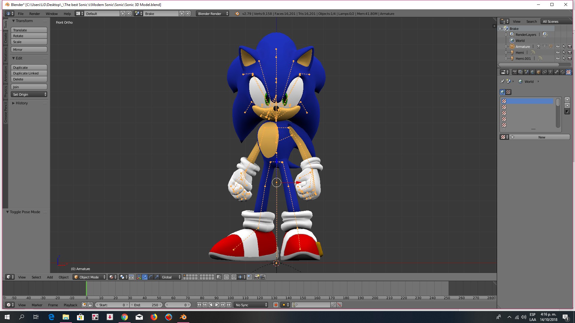 3D Sega Sonic Hedgehog - TurboSquid 1336729