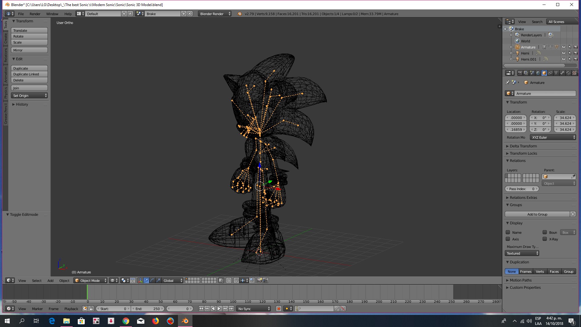 3D Sega Sonic Hedgehog - TurboSquid 1336729