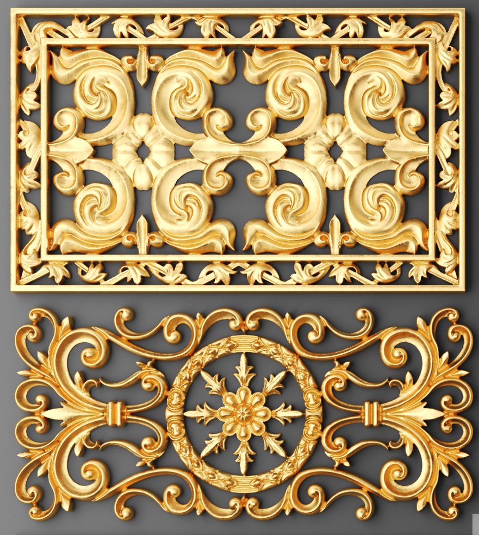 Fretwork Set 3d Model