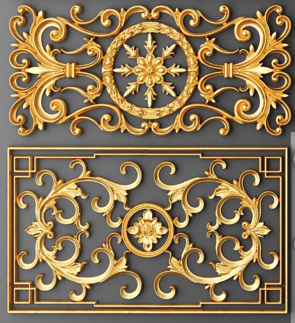 Fretwork Set 3d Model