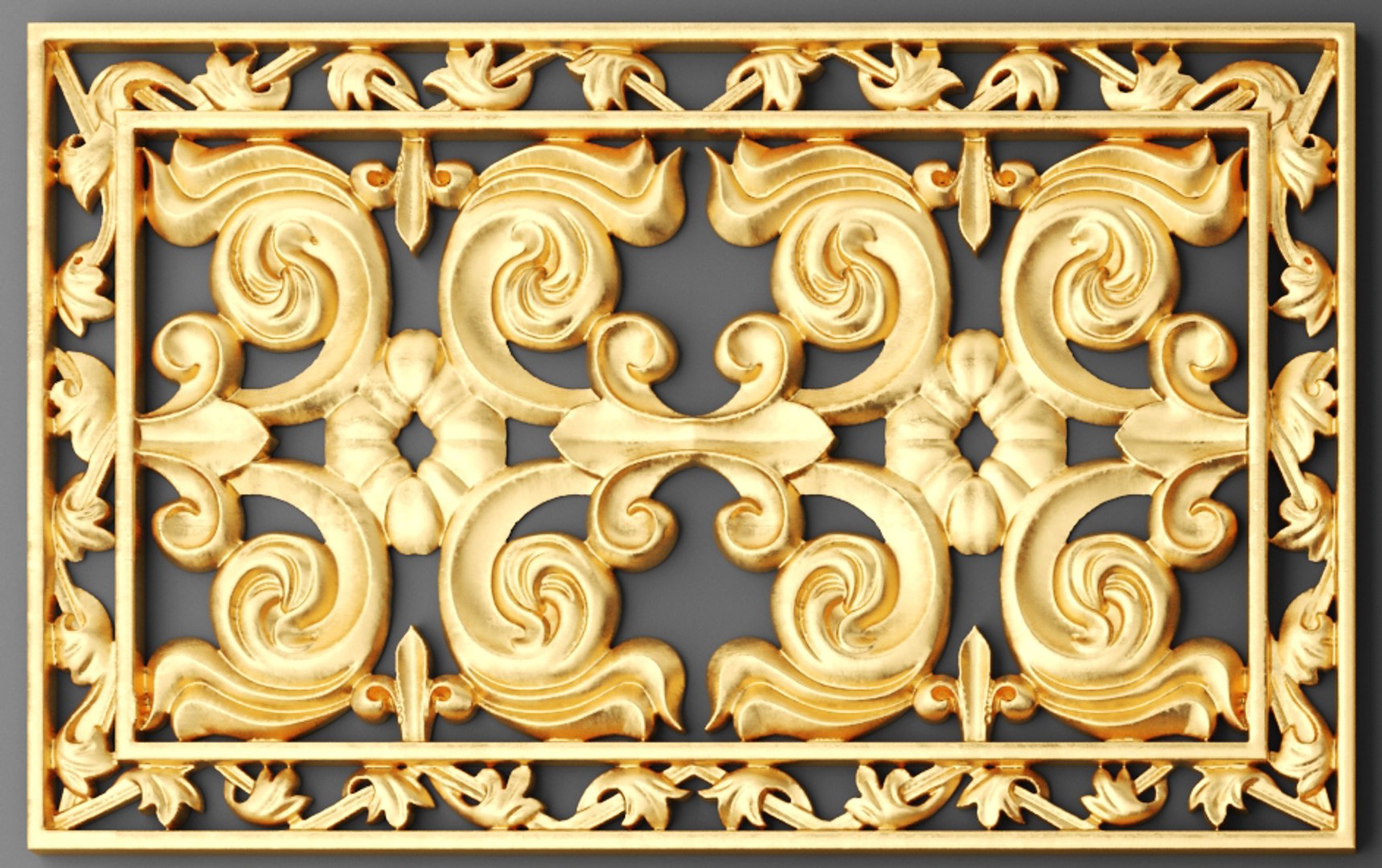 Fretwork Set 3d Model