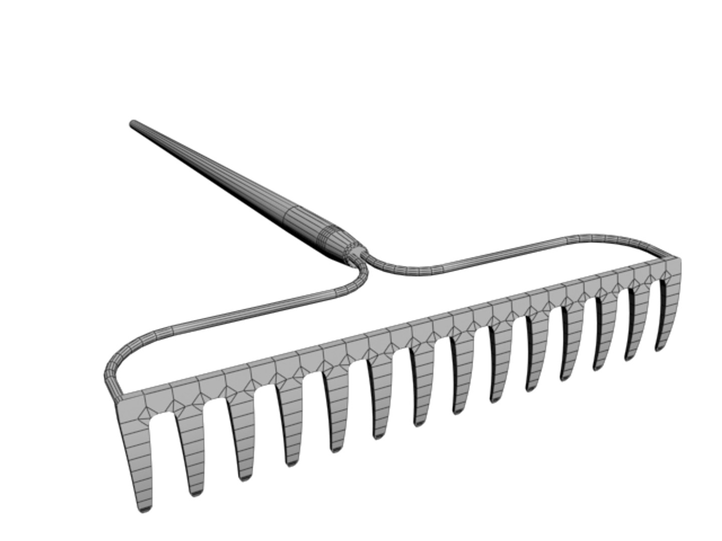 Garden Rake 3D Model - TurboSquid 1579799