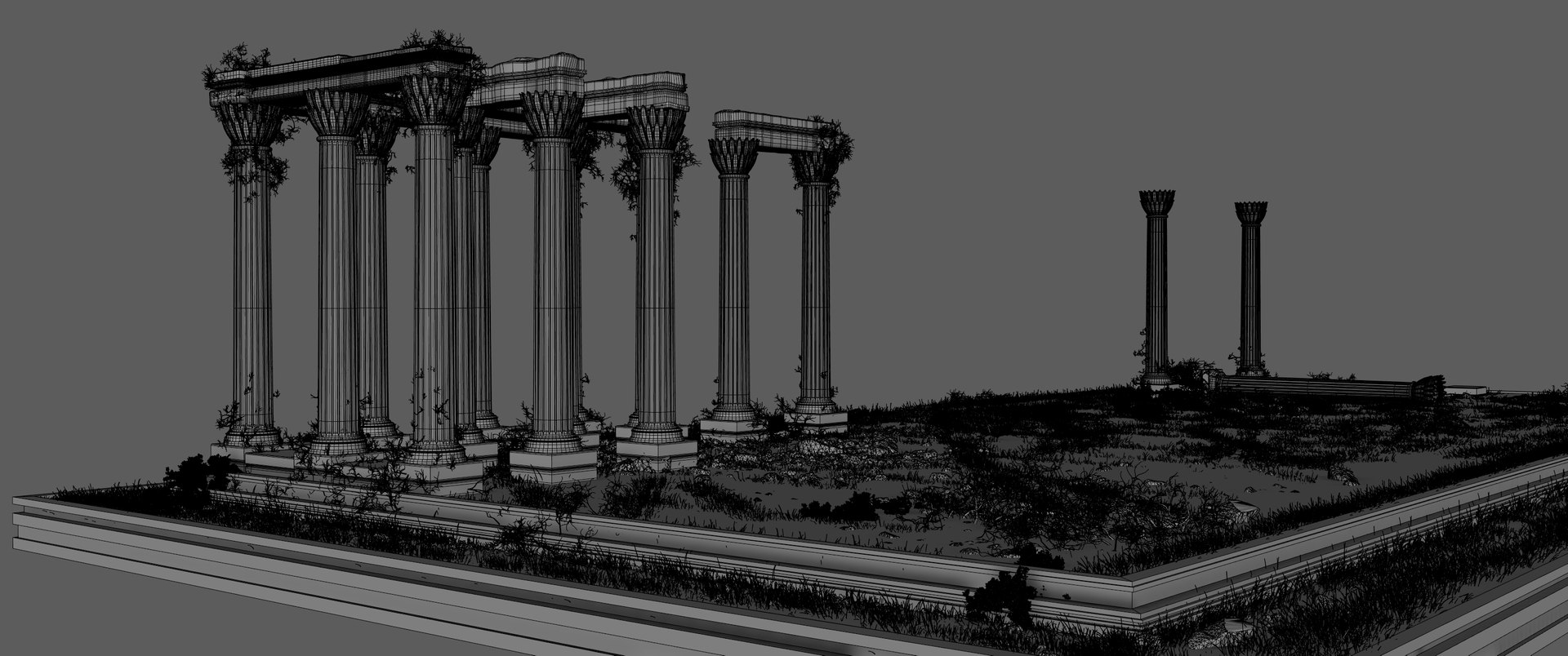 Temple Of Olympian Zeus 3D Model - TurboSquid 2228692