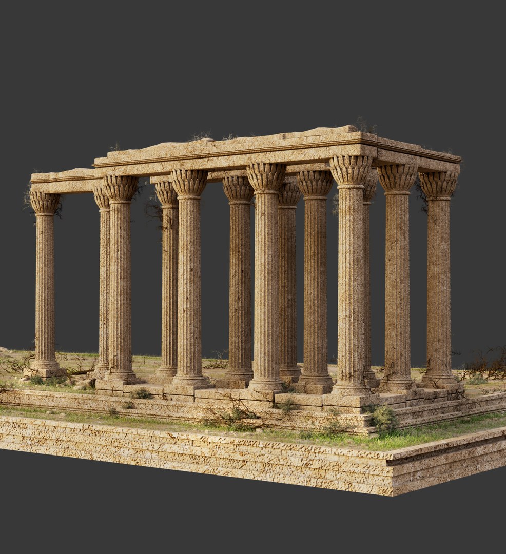Temple Of Olympian Zeus 3D Model - TurboSquid 2228692