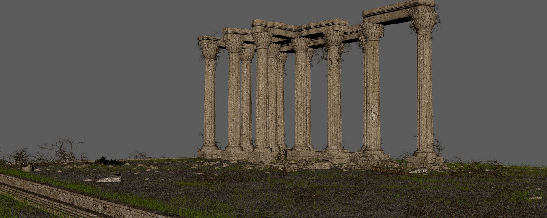 Temple Of Olympian Zeus 3D Model - TurboSquid 2228692