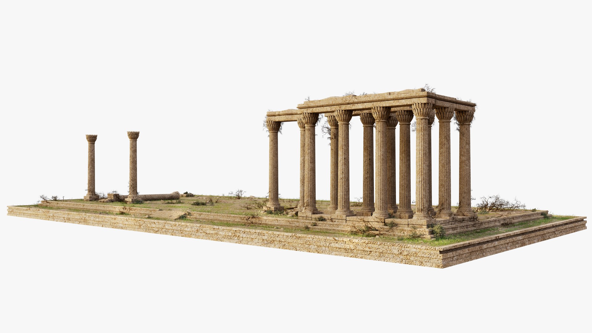 Temple Of Olympian Zeus 3D Model - TurboSquid 2228692