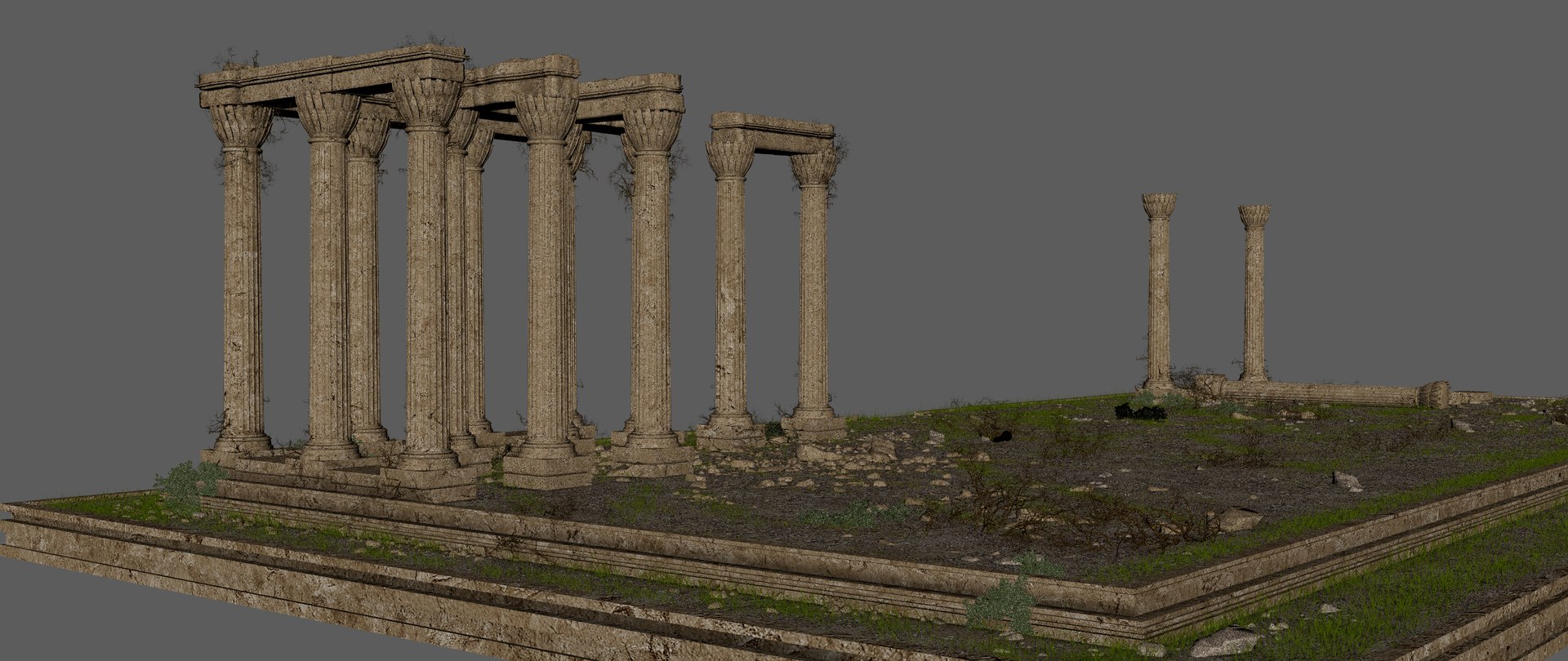 Temple Of Olympian Zeus 3D Model - TurboSquid 2228692
