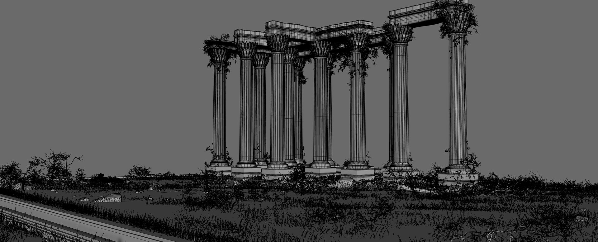 Temple Of Olympian Zeus 3D Model - TurboSquid 2228692