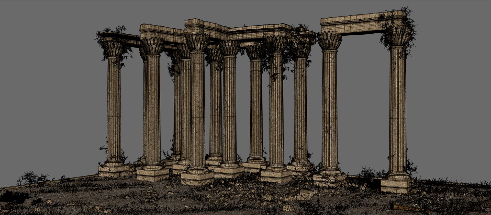 Temple Of Olympian Zeus 3D Model - TurboSquid 2228692