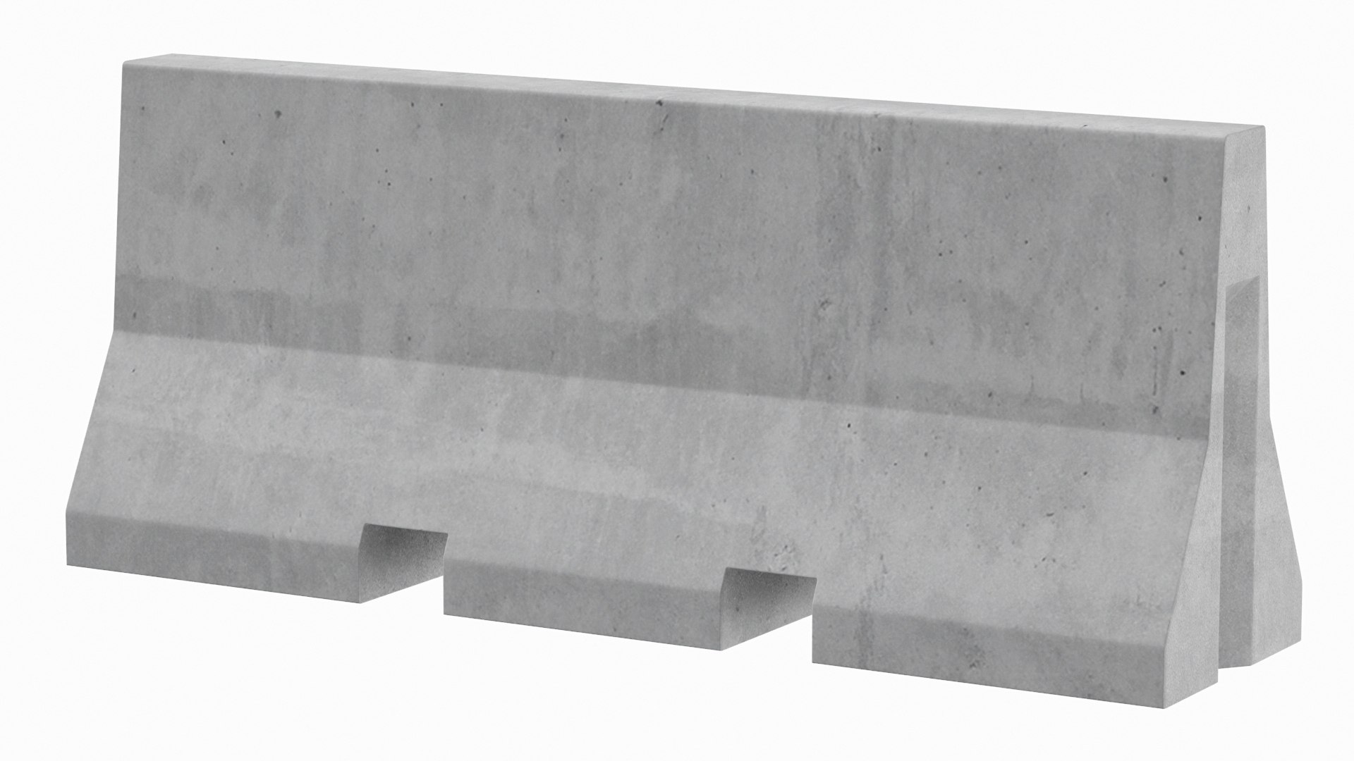 Concrete Traffic Barrier 02 3D Model - TurboSquid 2069916