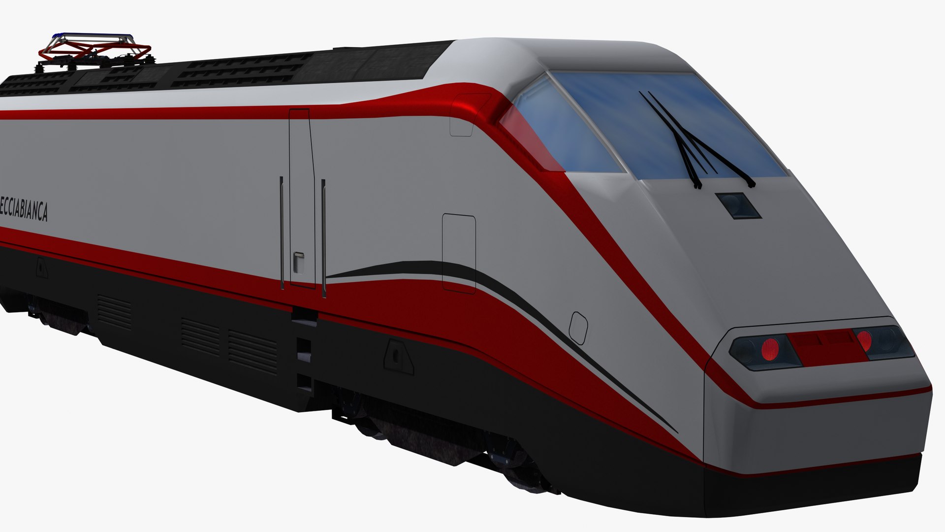 Frecciabianca - Fs Class E414 - High Speed Passenger Train 3D Model ...