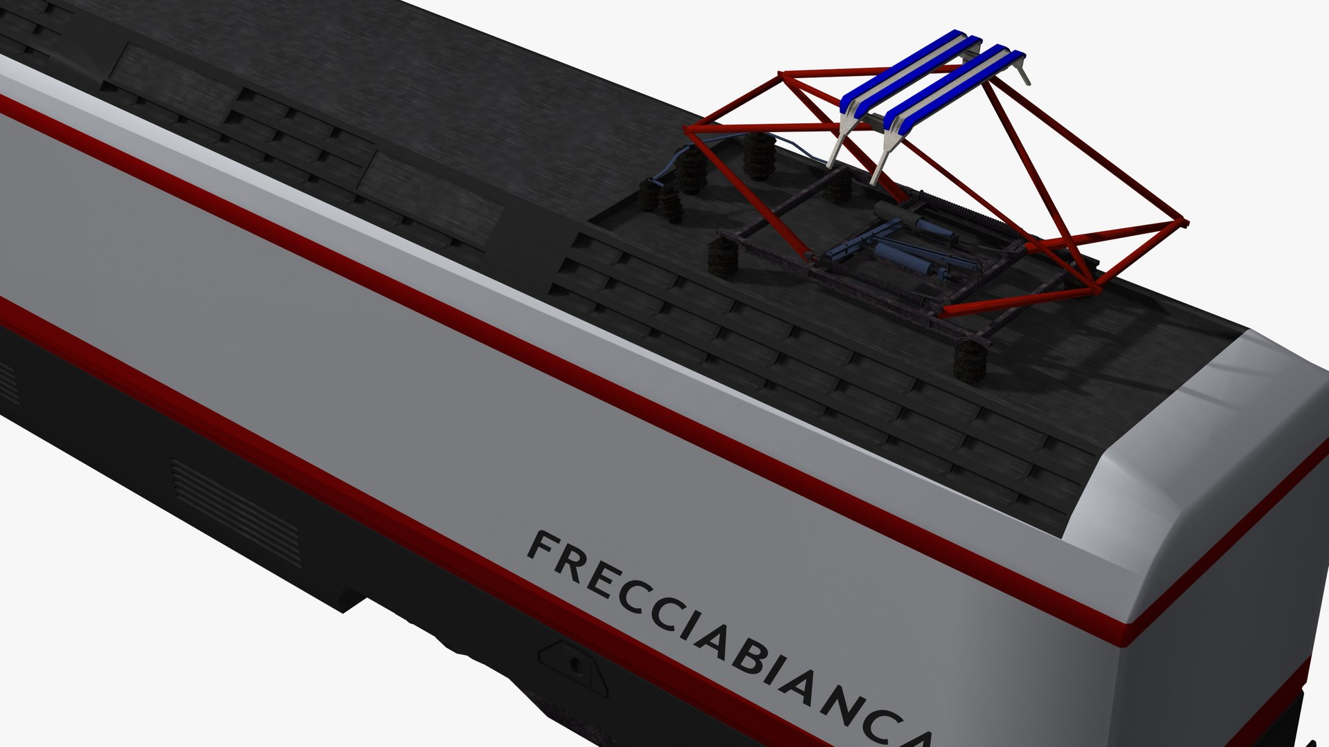 Frecciabianca - Fs Class E414 - High Speed Passenger Train 3D Model ...