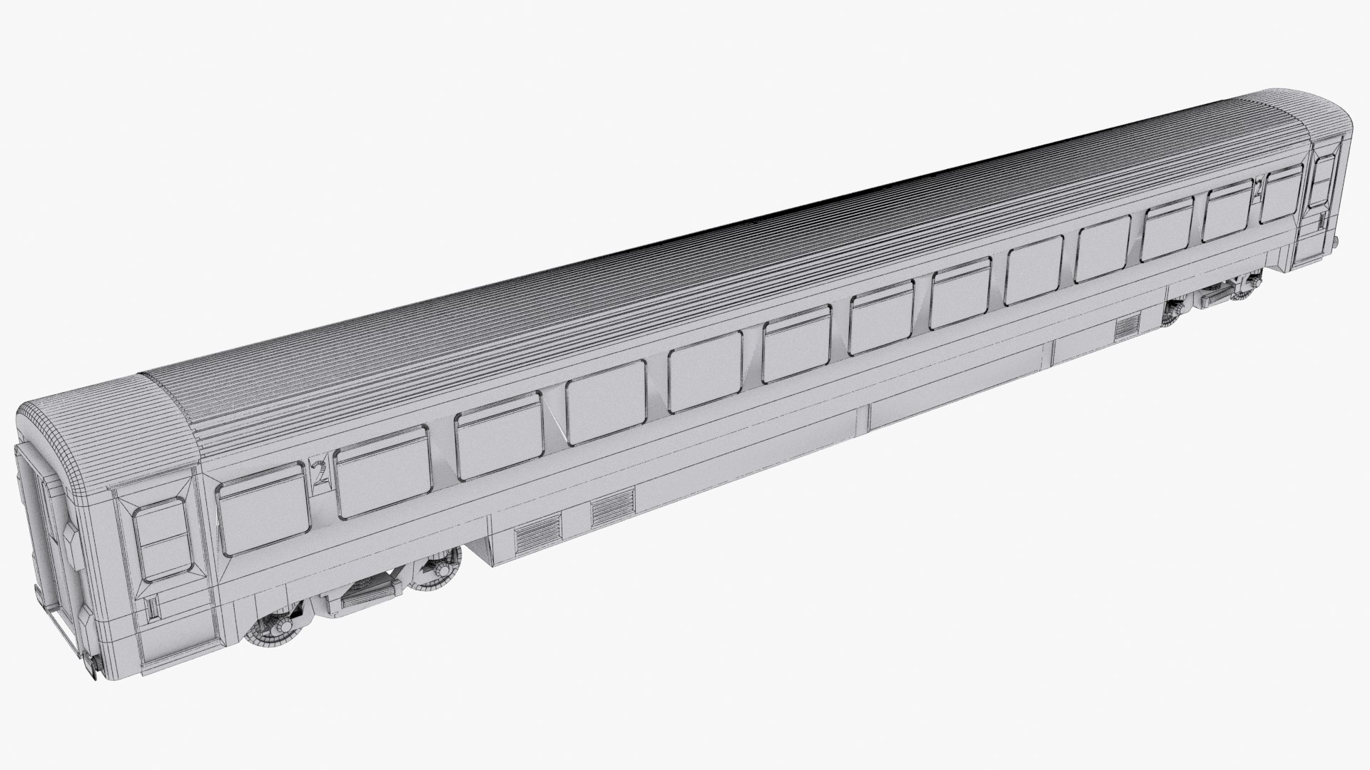 Frecciabianca - Fs Class E414 - High Speed Passenger Train 3D Model ...