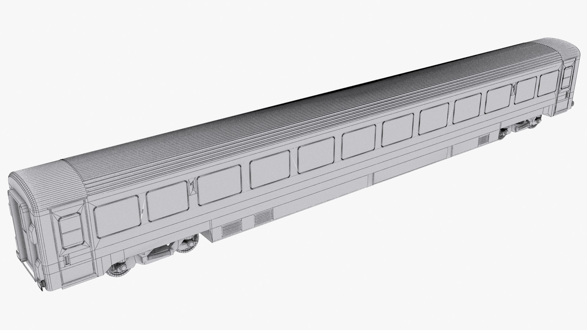 Frecciabianca - Fs Class E414 - High Speed Passenger Train 3D Model ...