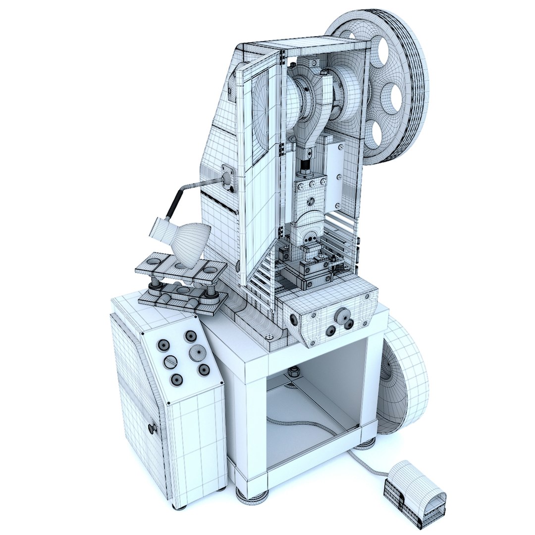 K2118B Mechanical press - Industrial machine tool 3D model - TurboSquid ...