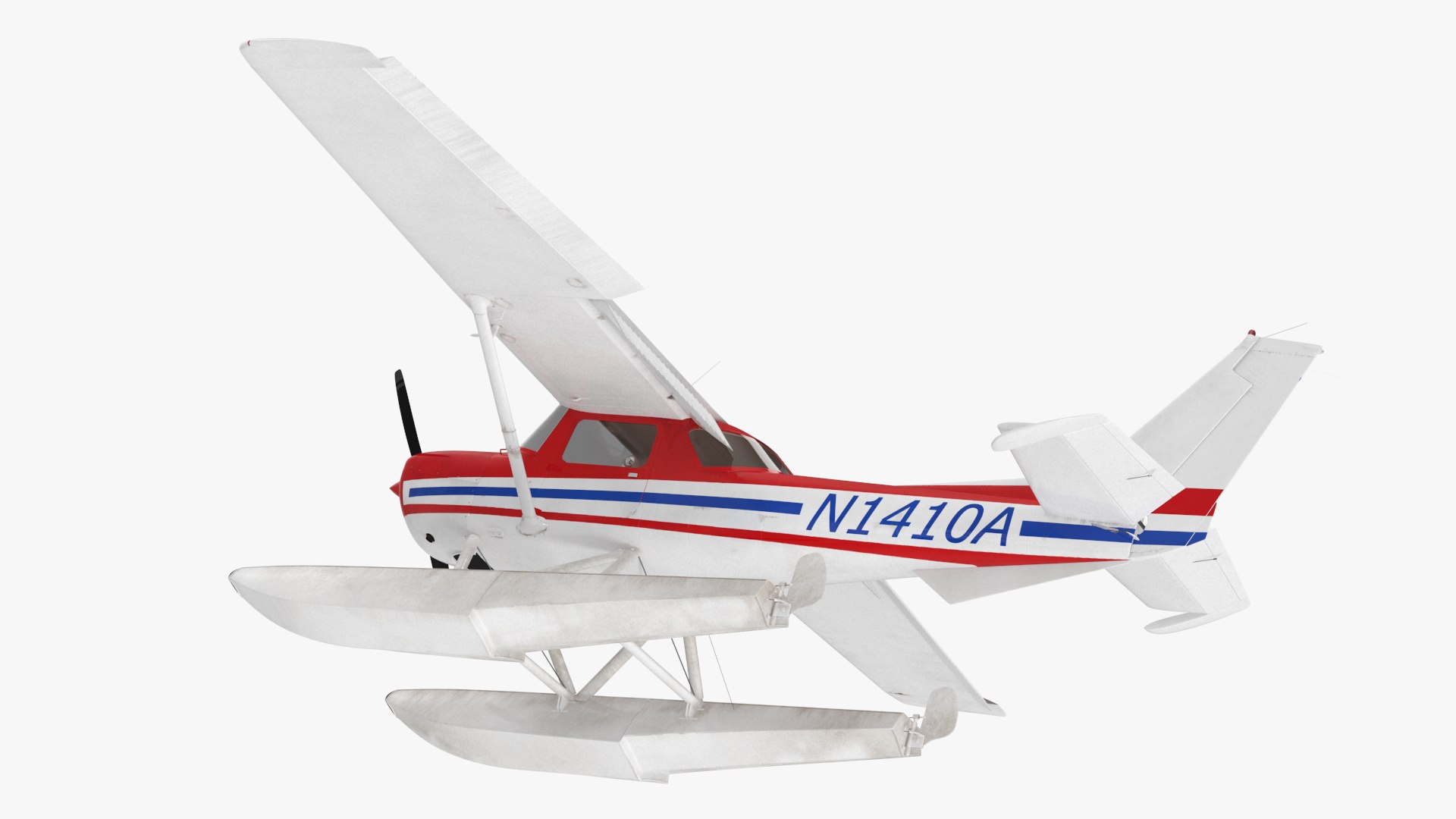 3D Light Propeller Seaplane Cessna 150 Rigged For Cinema 4D ...