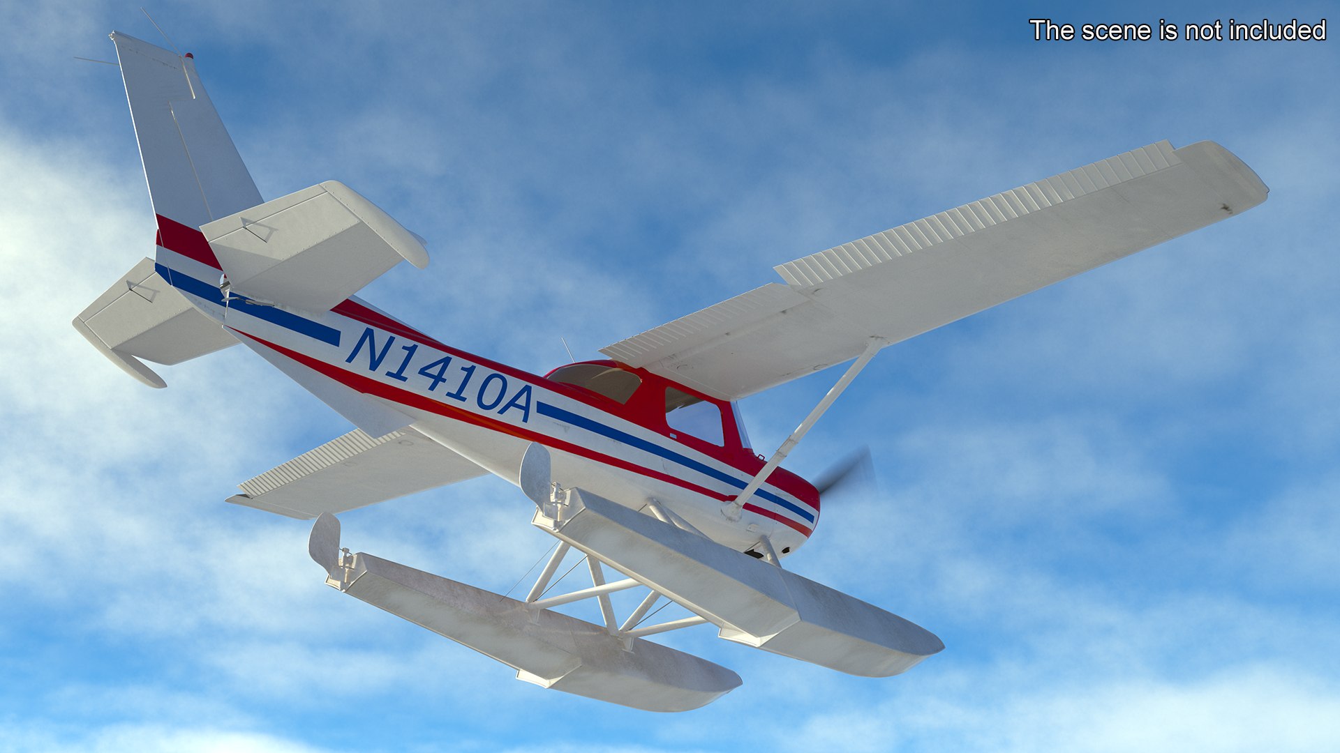 3D Light Propeller Seaplane Cessna 150 Rigged For Cinema 4D ...