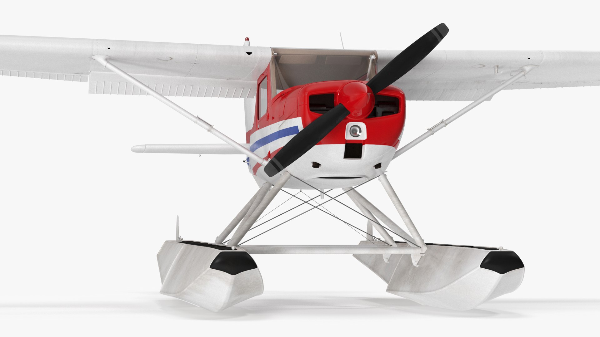 3D Light Propeller Seaplane Cessna 150 Rigged For Cinema 4D ...