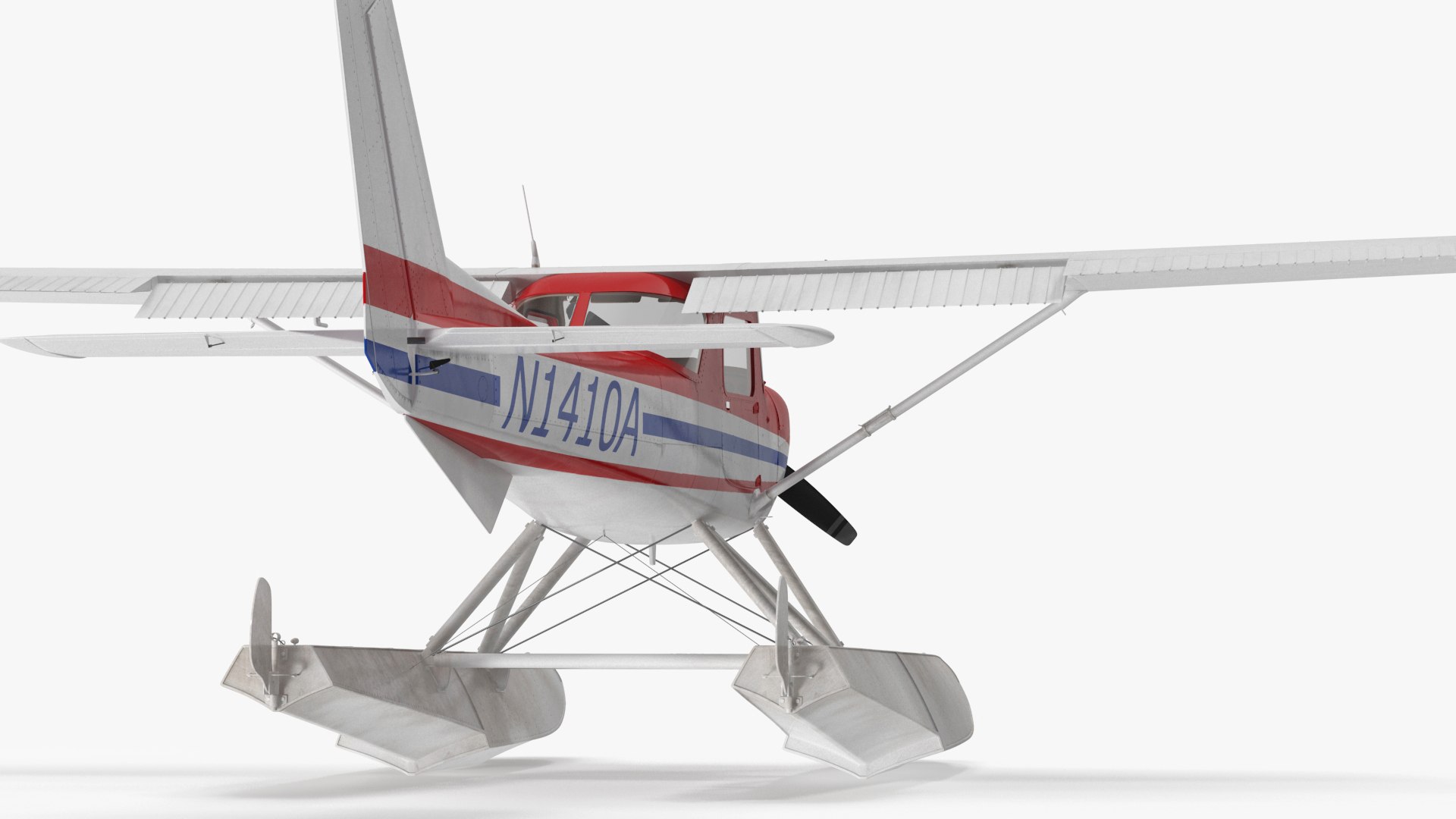 3D Light Propeller Seaplane Cessna 150 Rigged For Cinema 4D ...