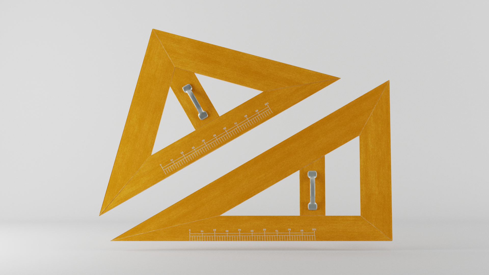 3D Set Squares For A Blackboard Model - TurboSquid 1822846