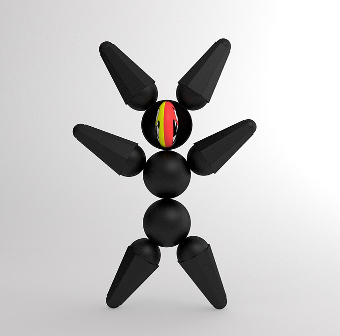 3d model microrobot movie big