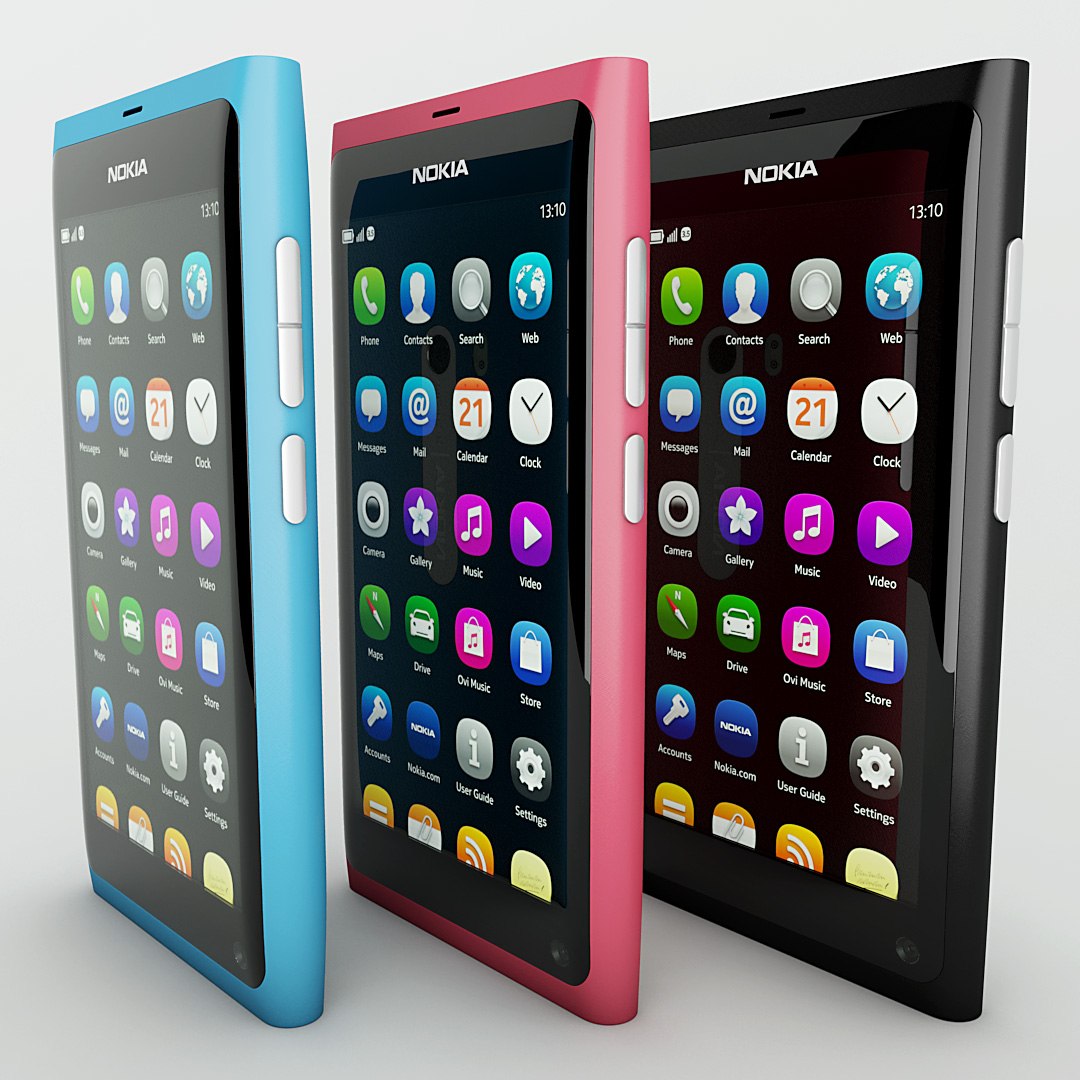 3d 3ds photorealistic nokia n9 smartphone