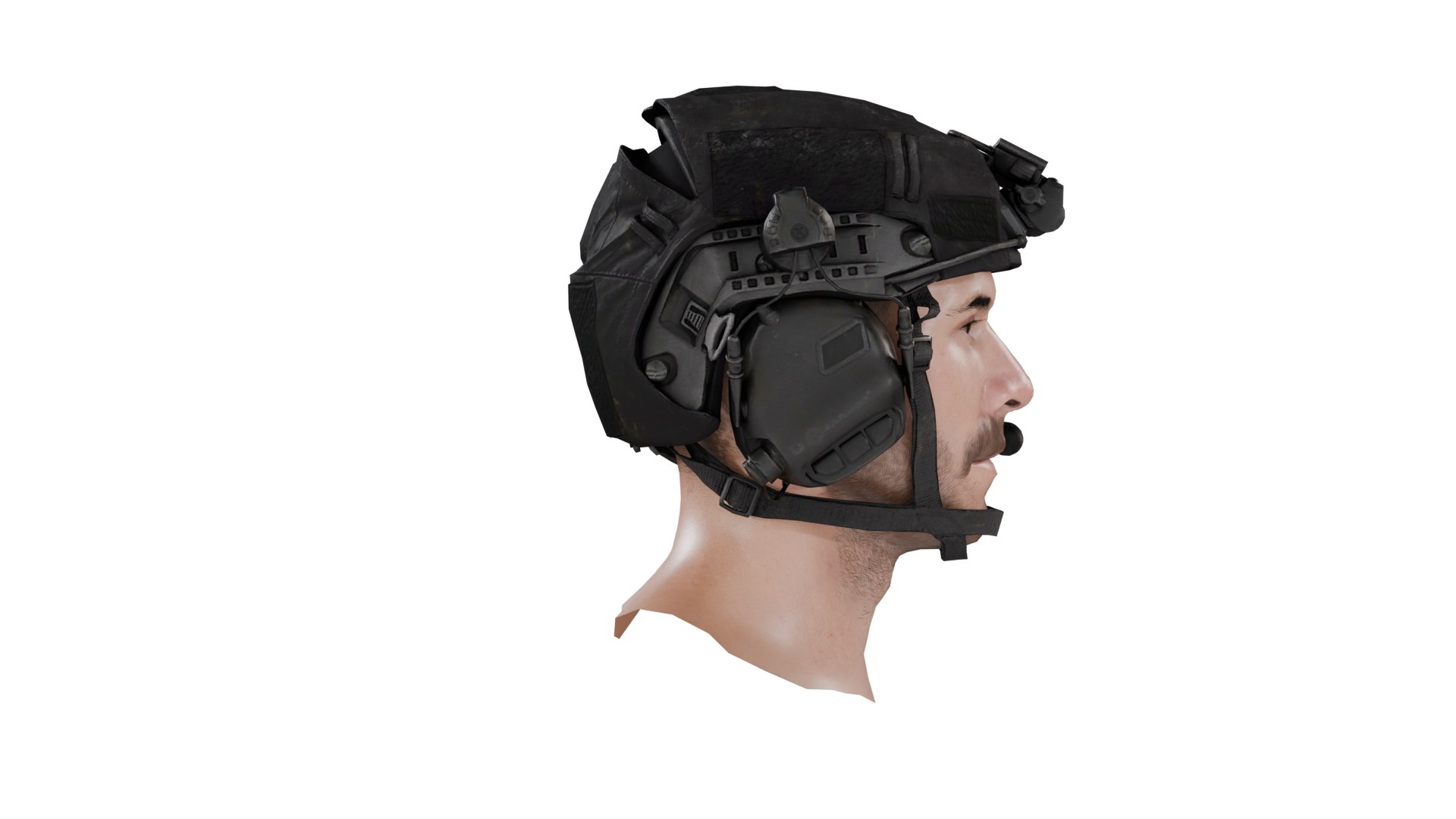 Commando Head 3D Model - TurboSquid 2341796