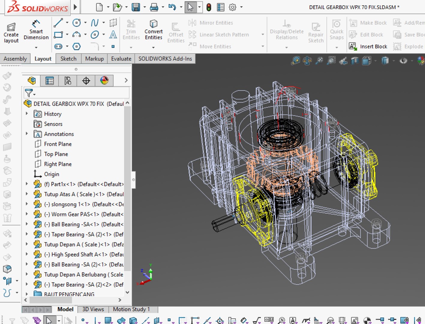 SPEED REDUCER GEAR BOX WORM HELICAL WPX 3D Model - TurboSquid 1830105