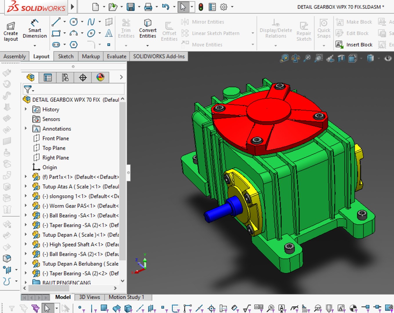 SPEED REDUCER GEAR BOX WORM HELICAL WPX 3D Model - TurboSquid 1830105
