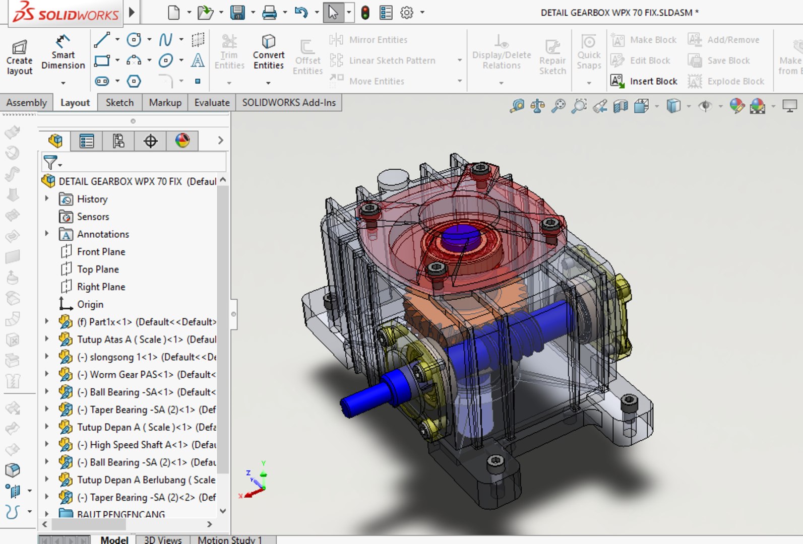 SPEED REDUCER GEAR BOX WORM HELICAL WPX 3D Model - TurboSquid 1830105