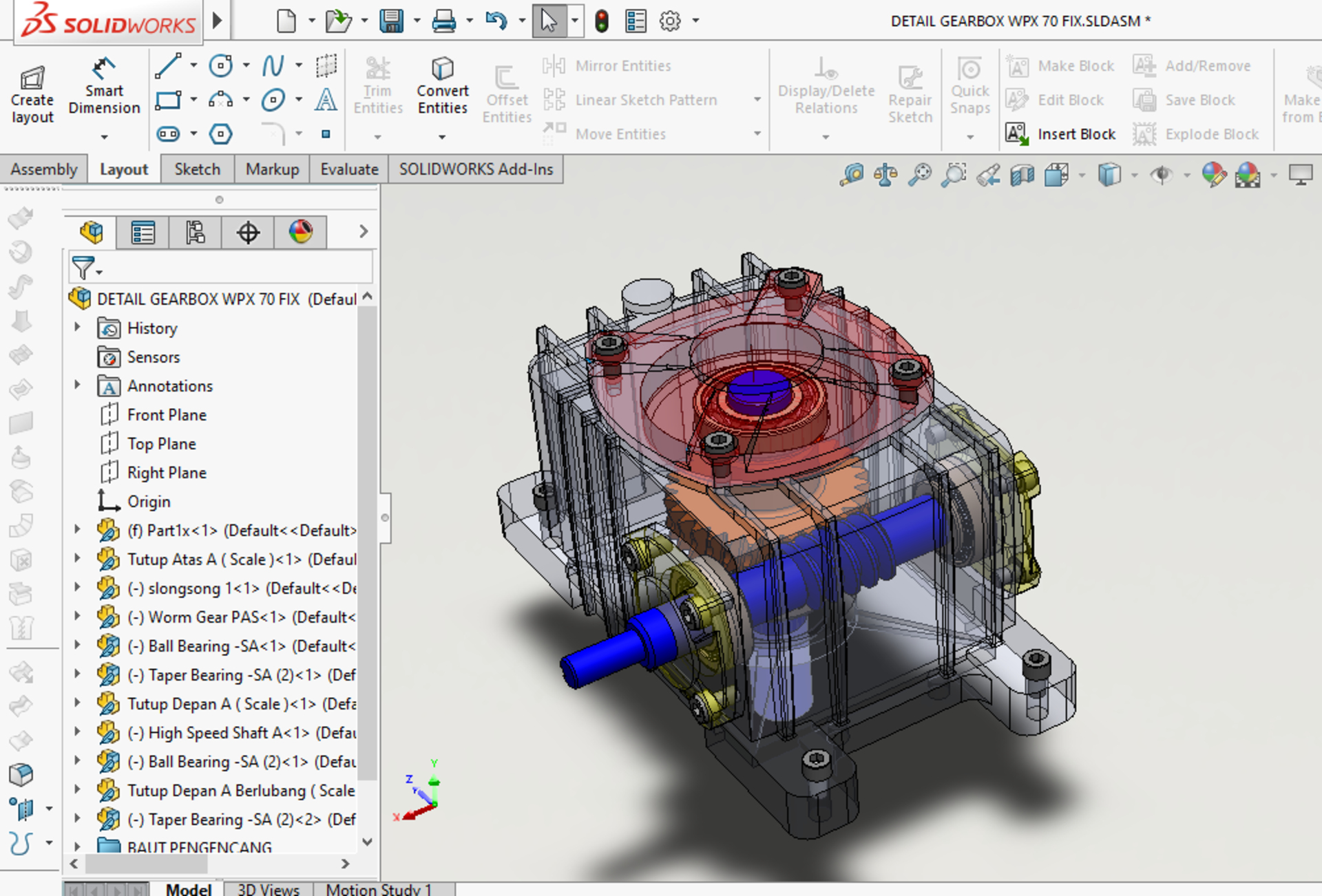 SPEED REDUCER GEAR BOX WORM HELICAL WPX 3D model - TurboSquid 1830105