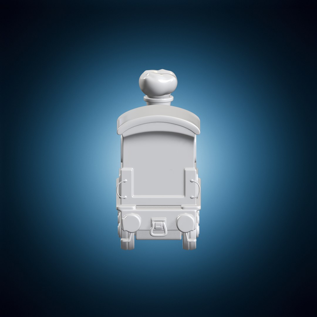 Cute Cartoon Steam Engine 3D Print Model 3D Model - TurboSquid 2571170