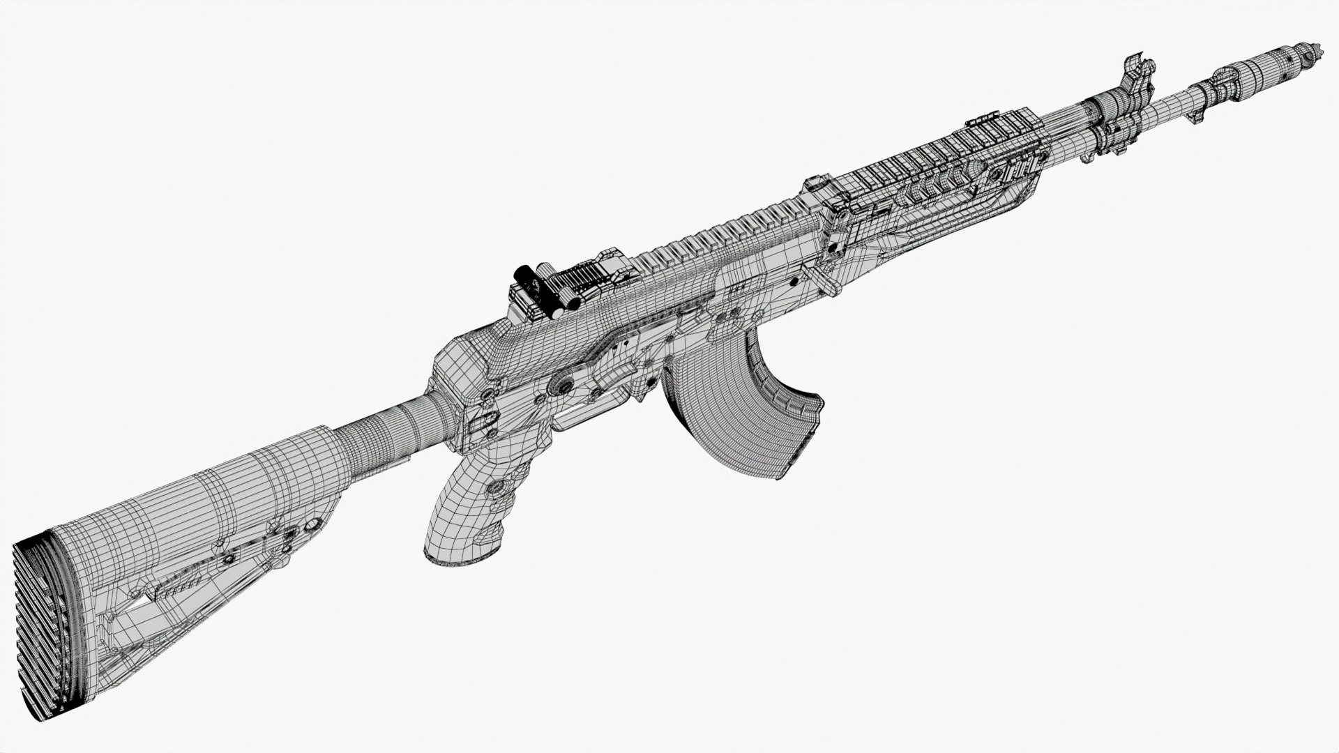 HS AK12 3D Model - TurboSquid 2227324