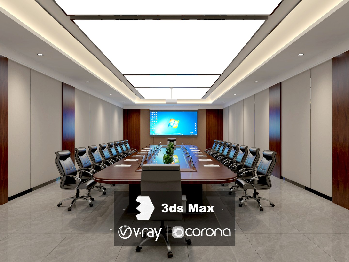 3D Model Conference Room - TurboSquid 2028559