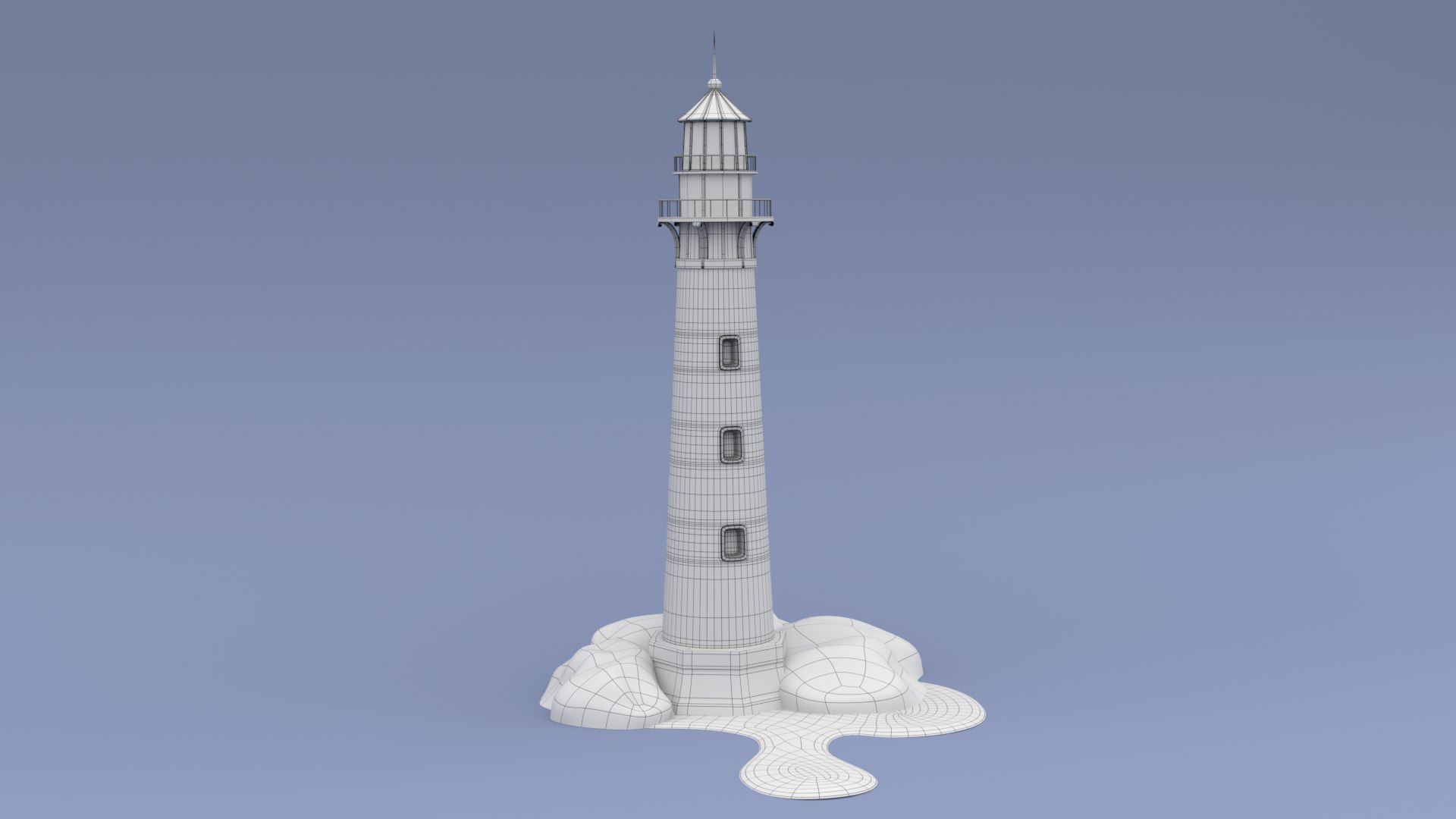 Antique Lighthouse Model - TurboSquid 1765708