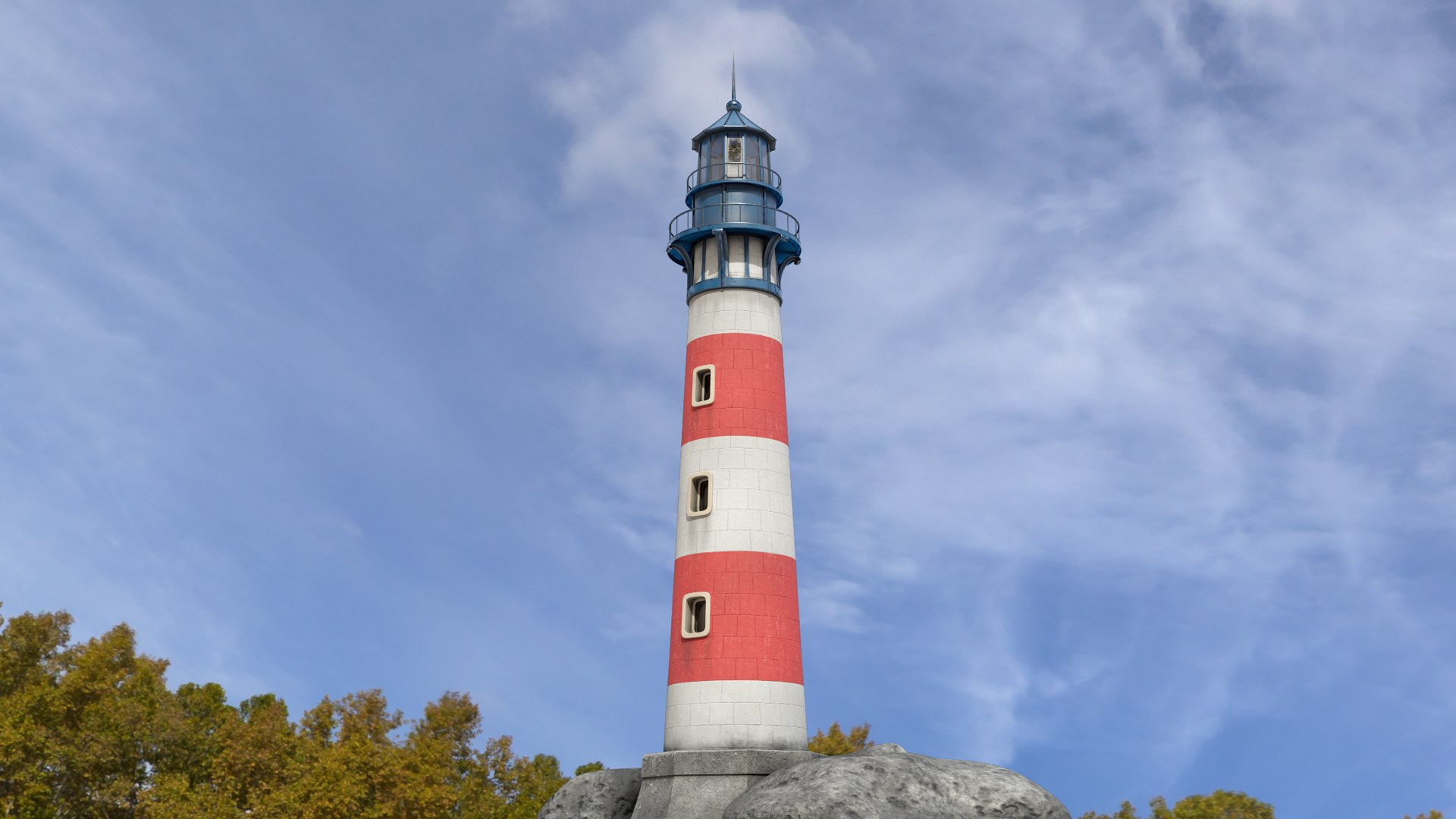 Antique Lighthouse Model - TurboSquid 1765708