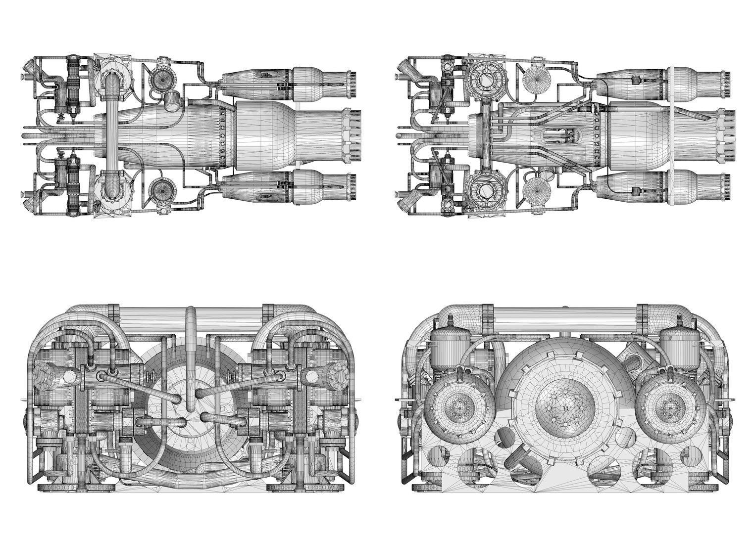 3D WW2 German Concept Rocket Engine - TurboSquid 1862908
