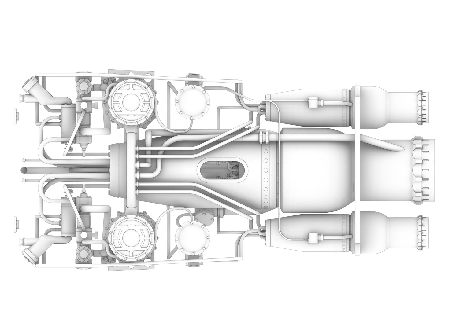 3D WW2 German Concept Rocket Engine - TurboSquid 1862908