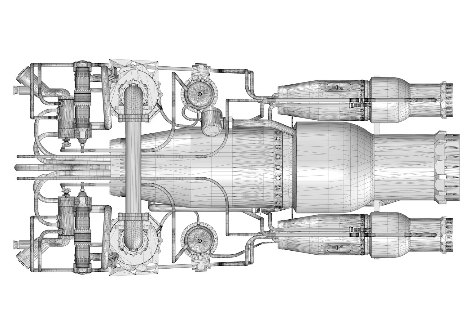 3D WW2 German Concept Rocket Engine - TurboSquid 1862908