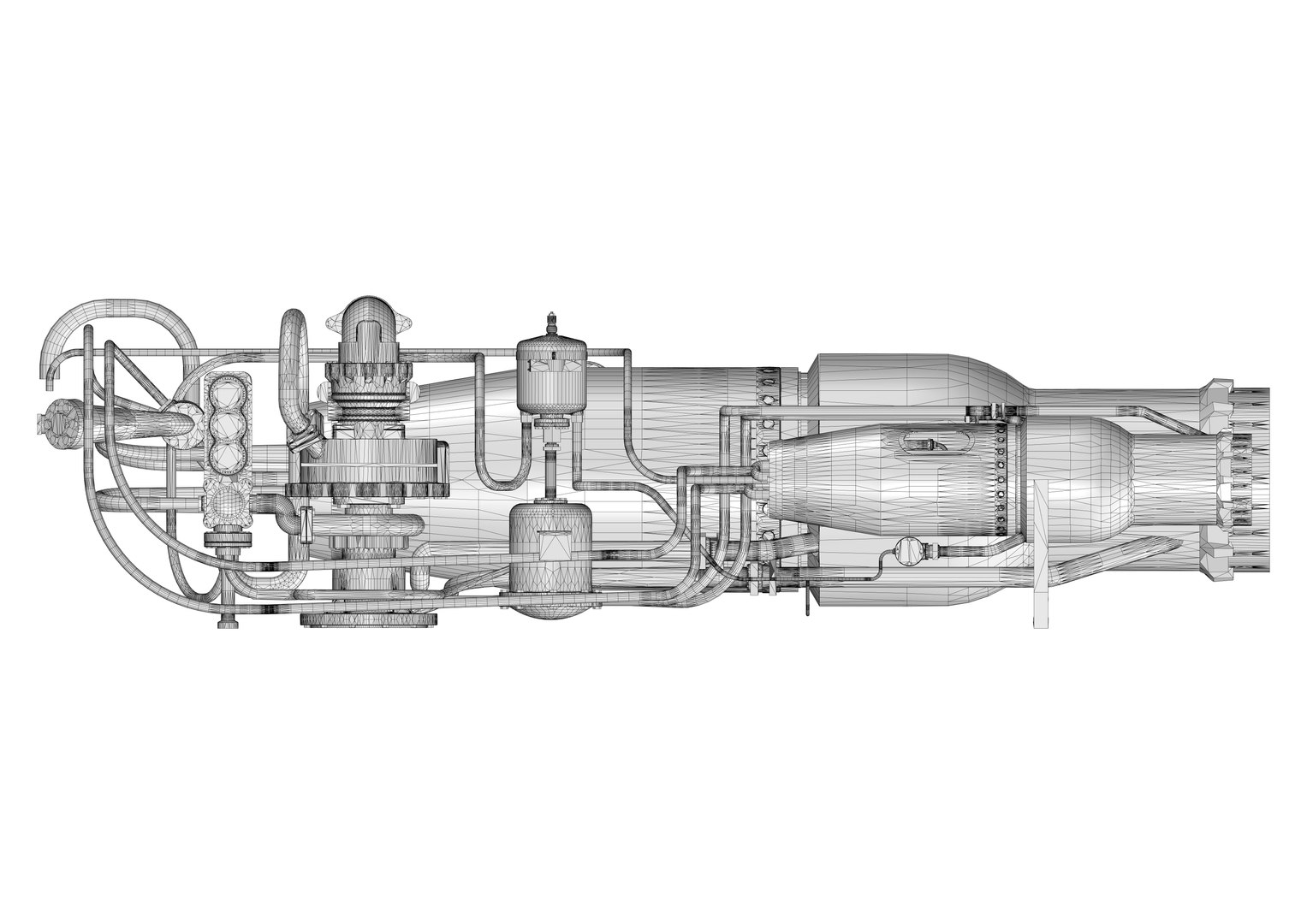 3D WW2 German Concept Rocket Engine - TurboSquid 1862908