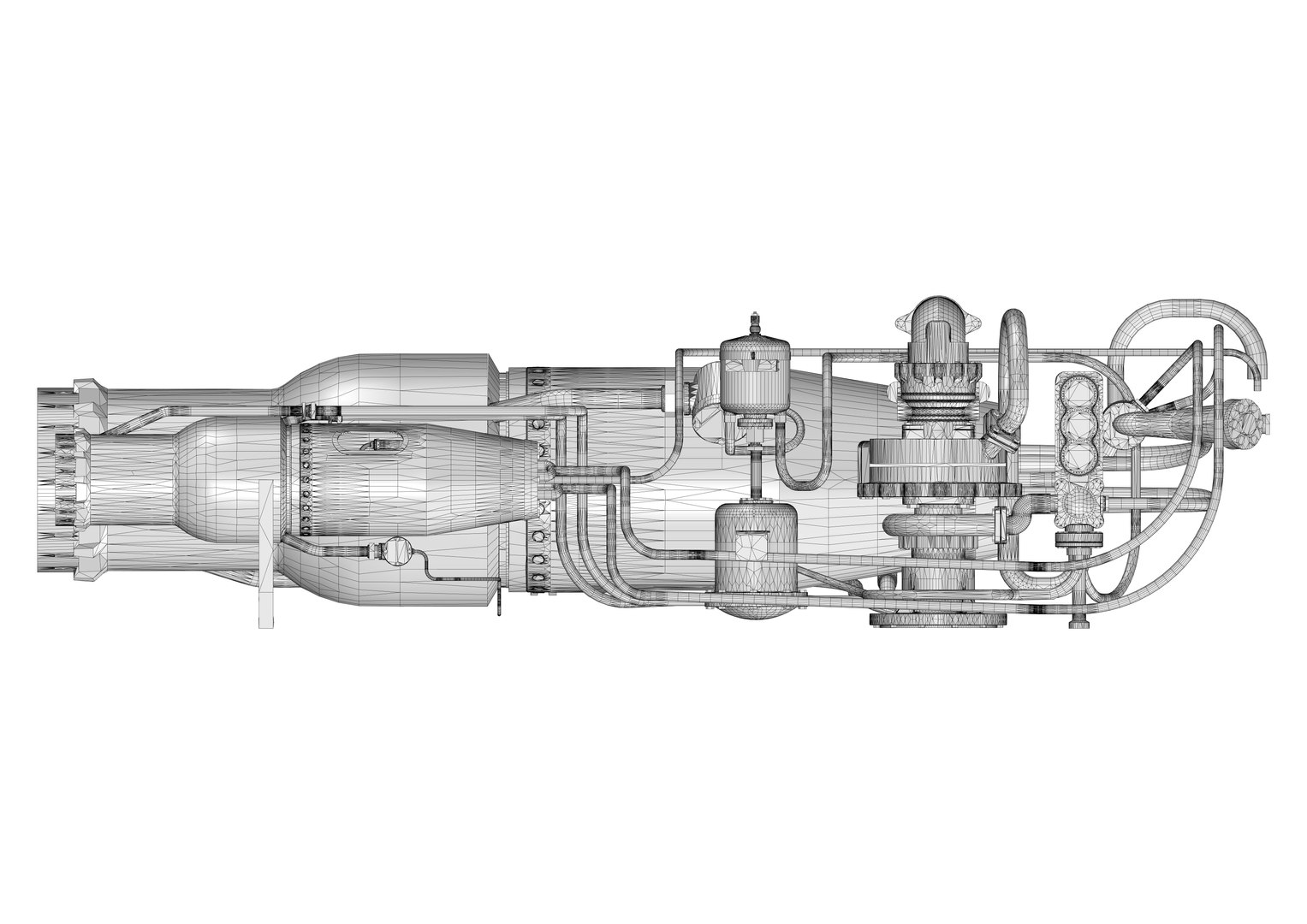 3D WW2 German Concept Rocket Engine - TurboSquid 1862908