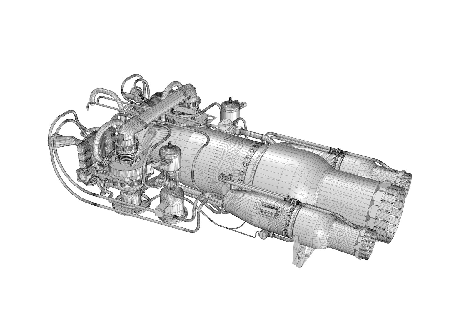 3D WW2 German Concept Rocket Engine - TurboSquid 1862908