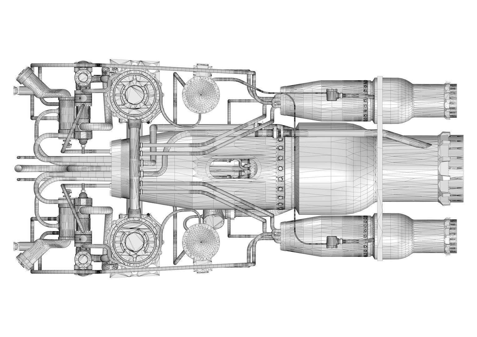 3D WW2 German Concept Rocket Engine - TurboSquid 1862908