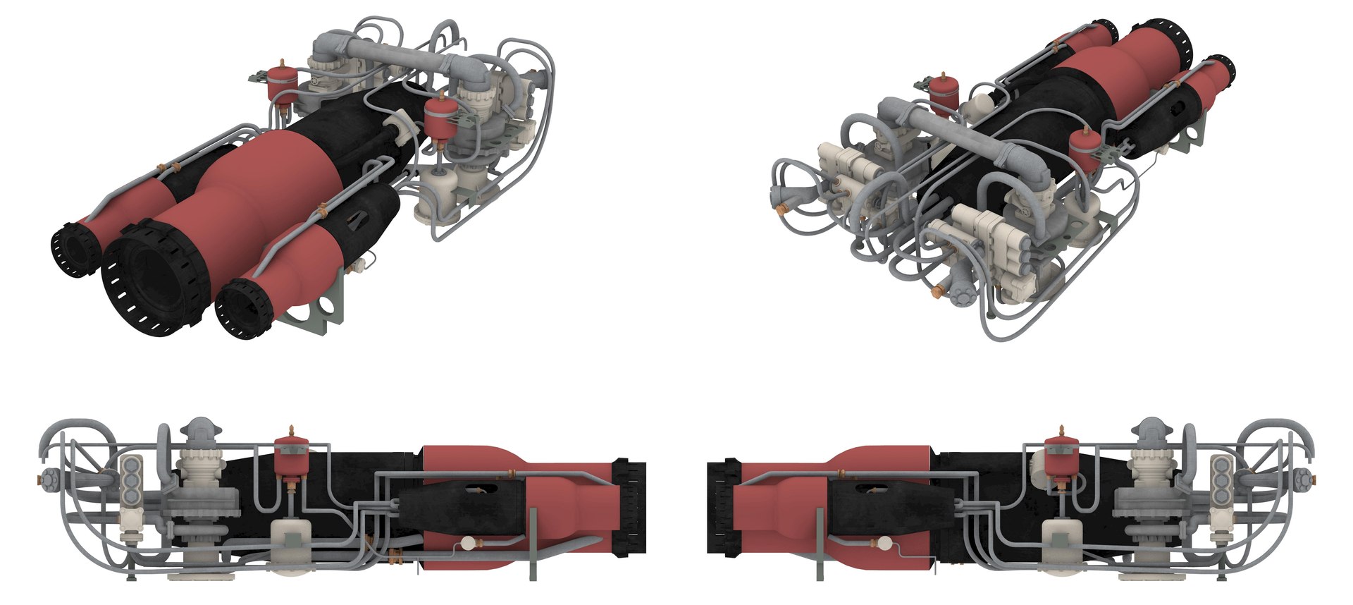 3D WW2 German Concept Rocket Engine - TurboSquid 1862908