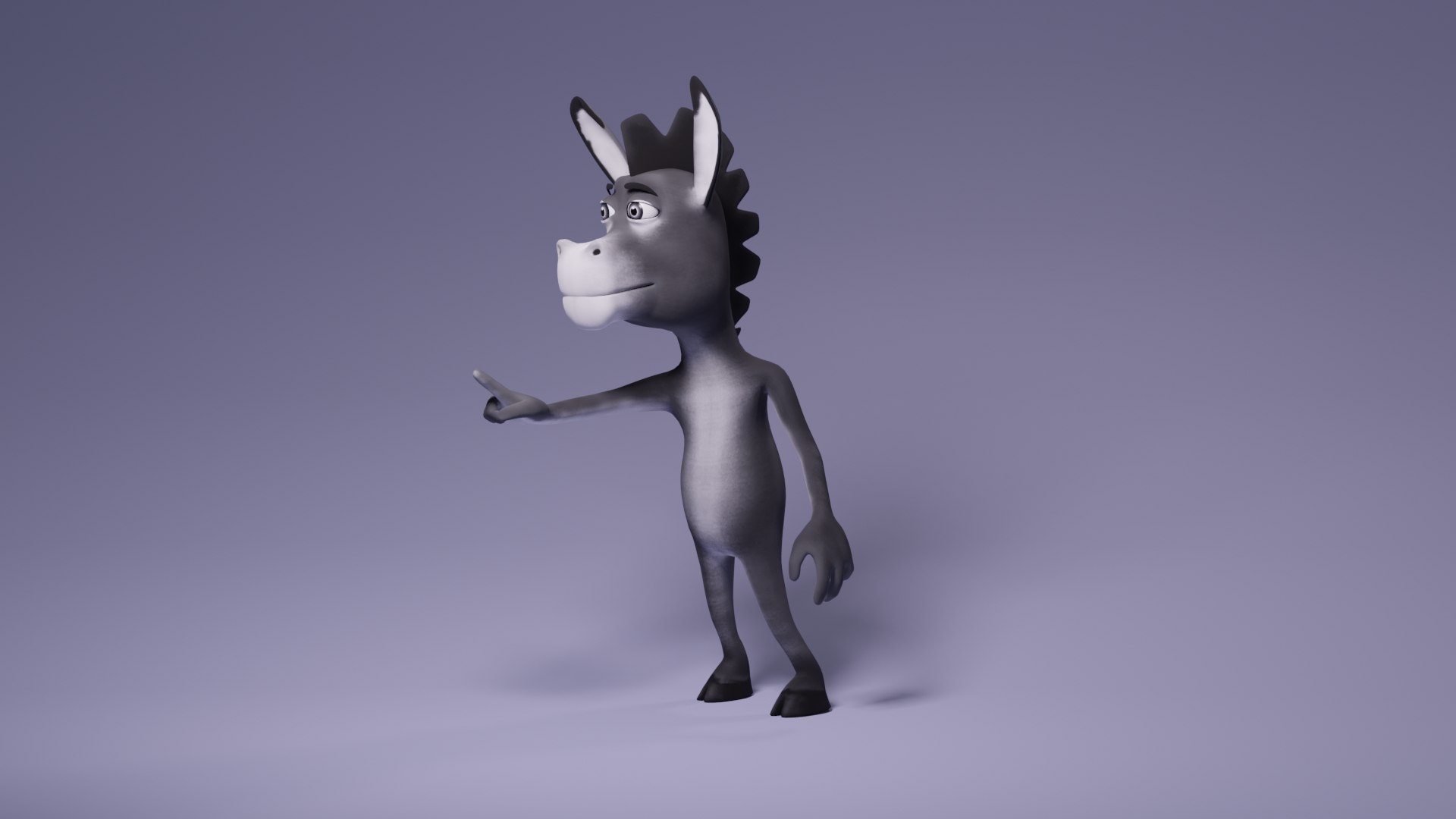 3D Toon Humanoid Donkey - TurboSquid 1774536