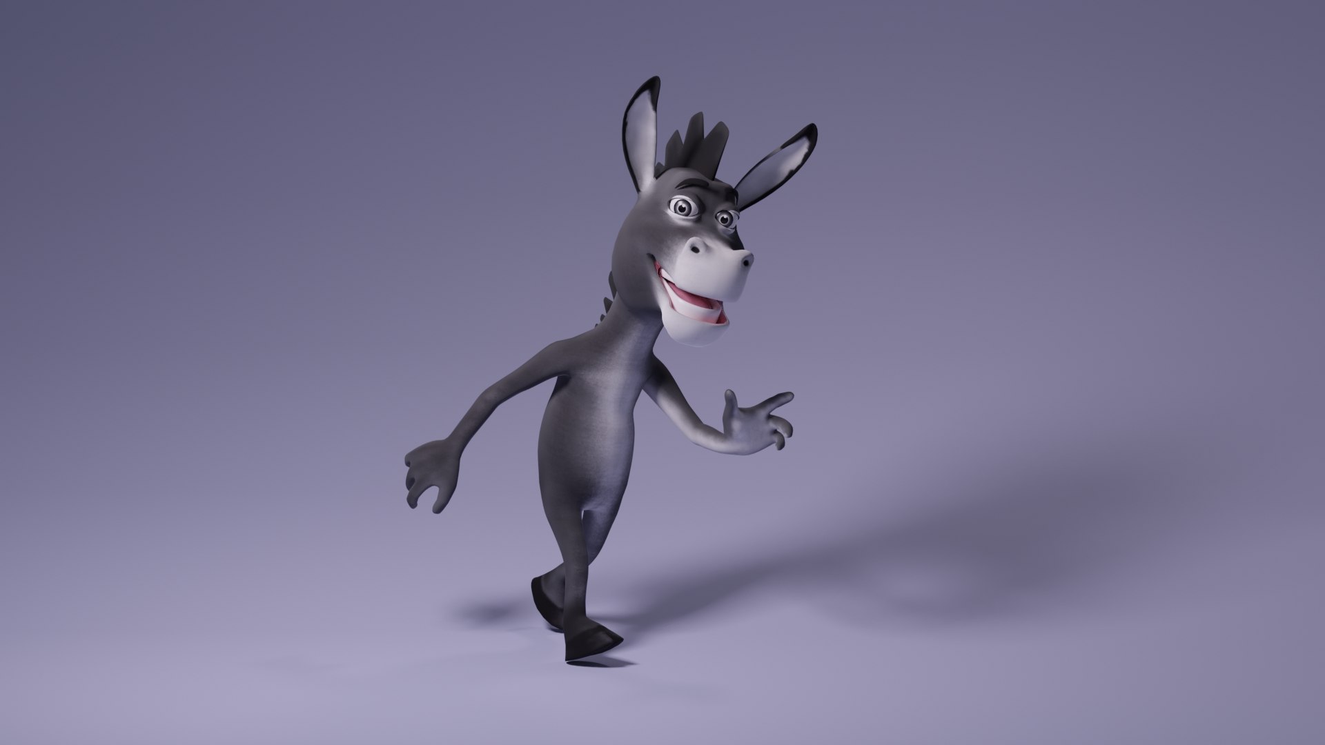 3D Toon Humanoid Donkey - TurboSquid 1774536