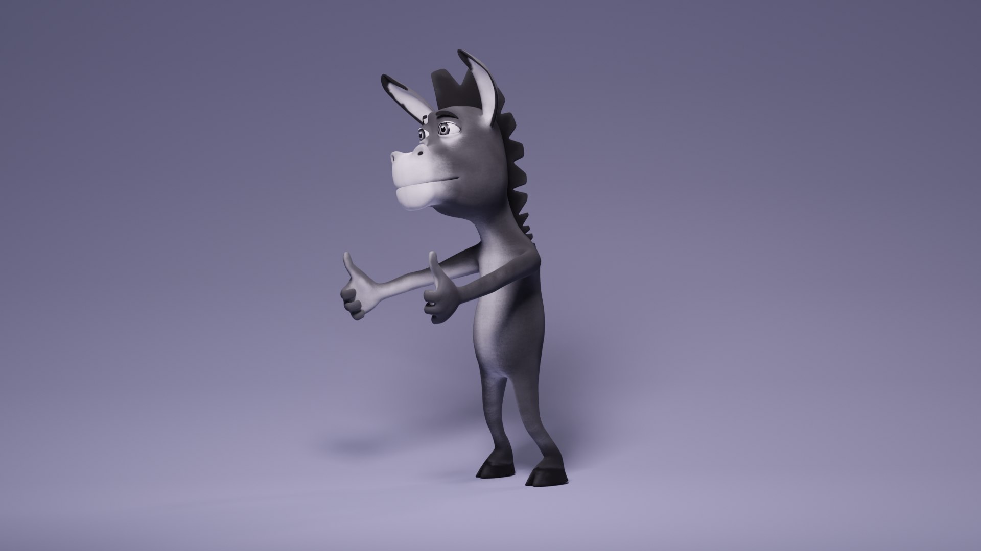 3D Toon Humanoid Donkey - TurboSquid 1774536