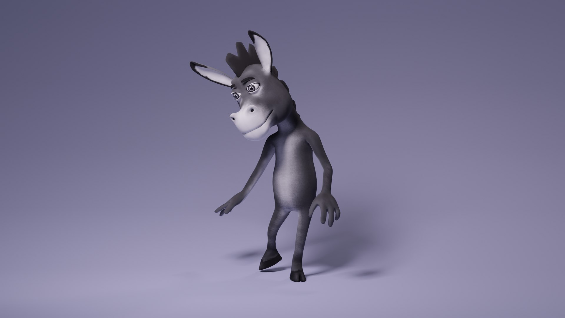 3D Toon Humanoid Donkey - TurboSquid 1774536