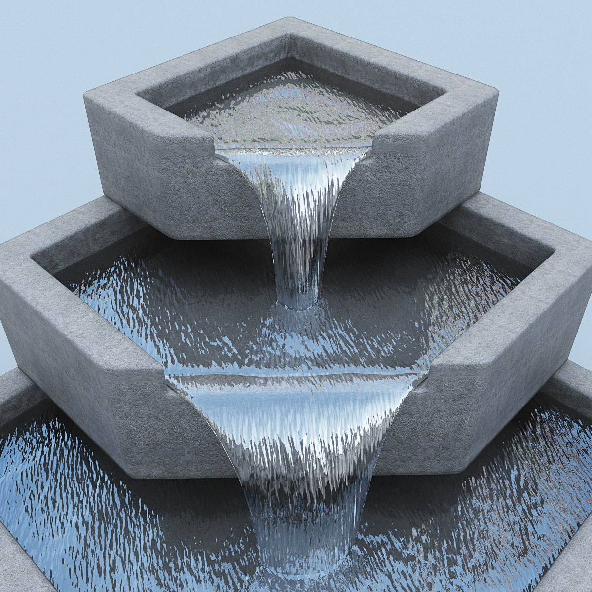 3ds max small fountain