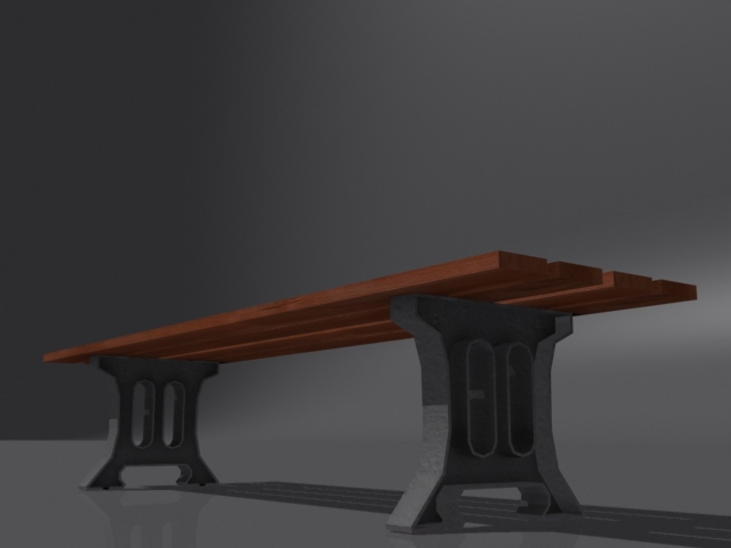 games bench 3d model